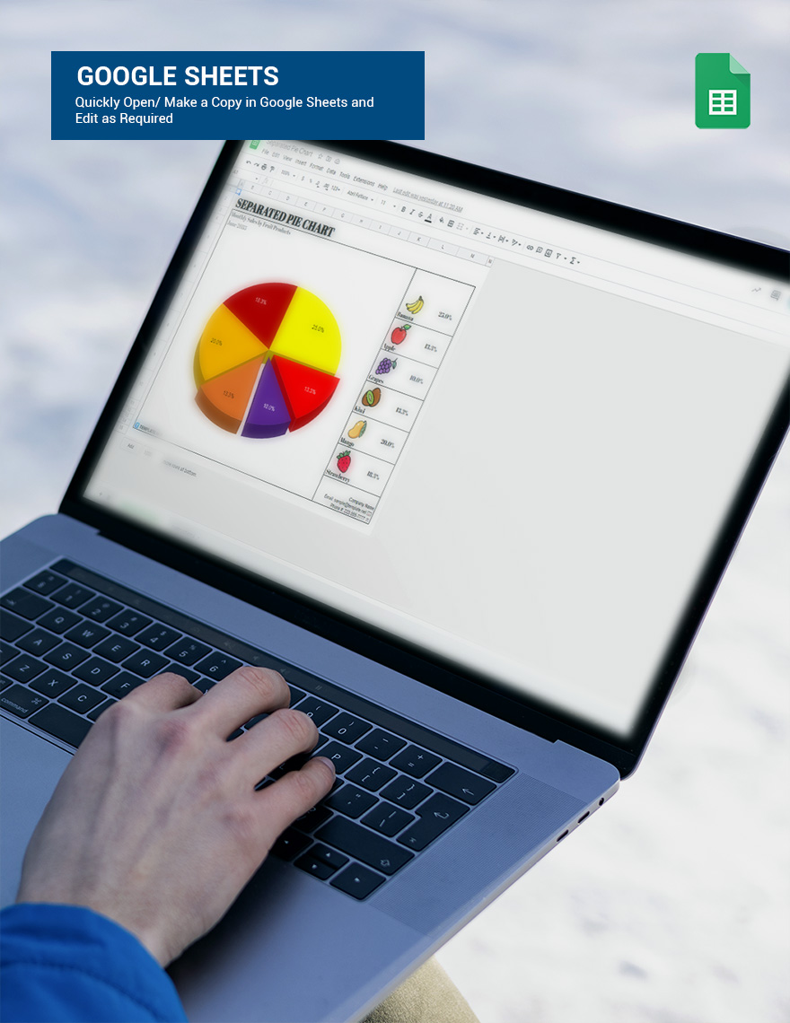 Separated Pie Chart - Google Sheets, Excel | Template.net