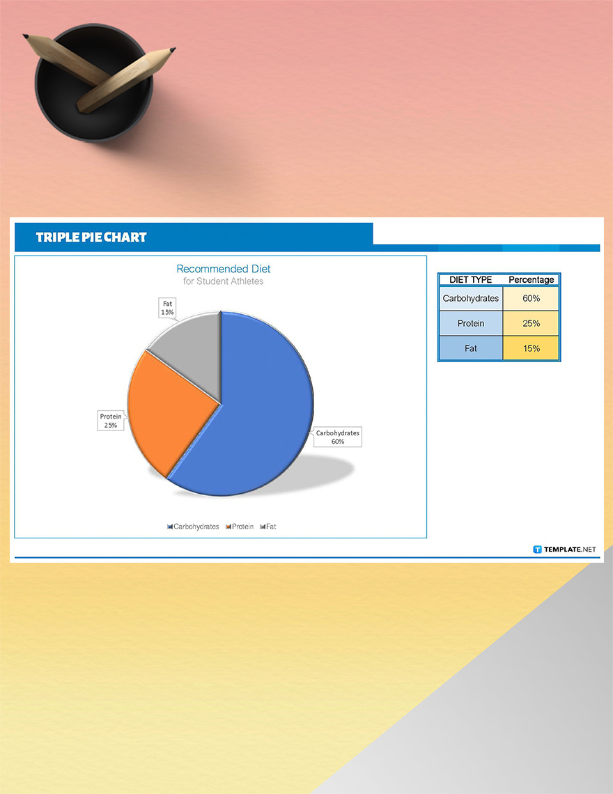 TRIPLE PIE CHART - Google Sheets, Excel | Template.net