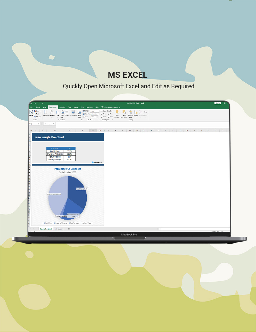Free Free Single Pie Chart - Google Sheets, Excel | Template.net