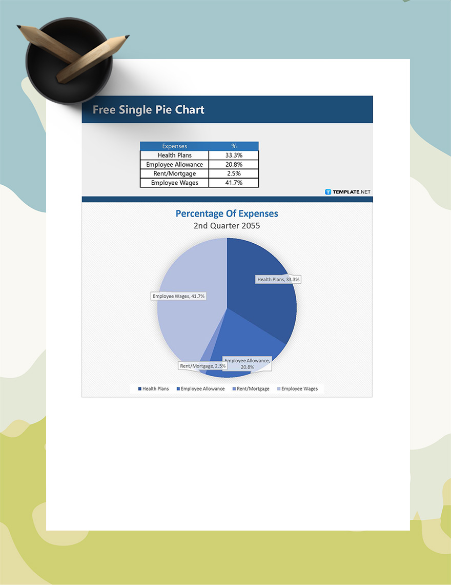 Free Free Single Pie Chart - Google Sheets, Excel | Template.net