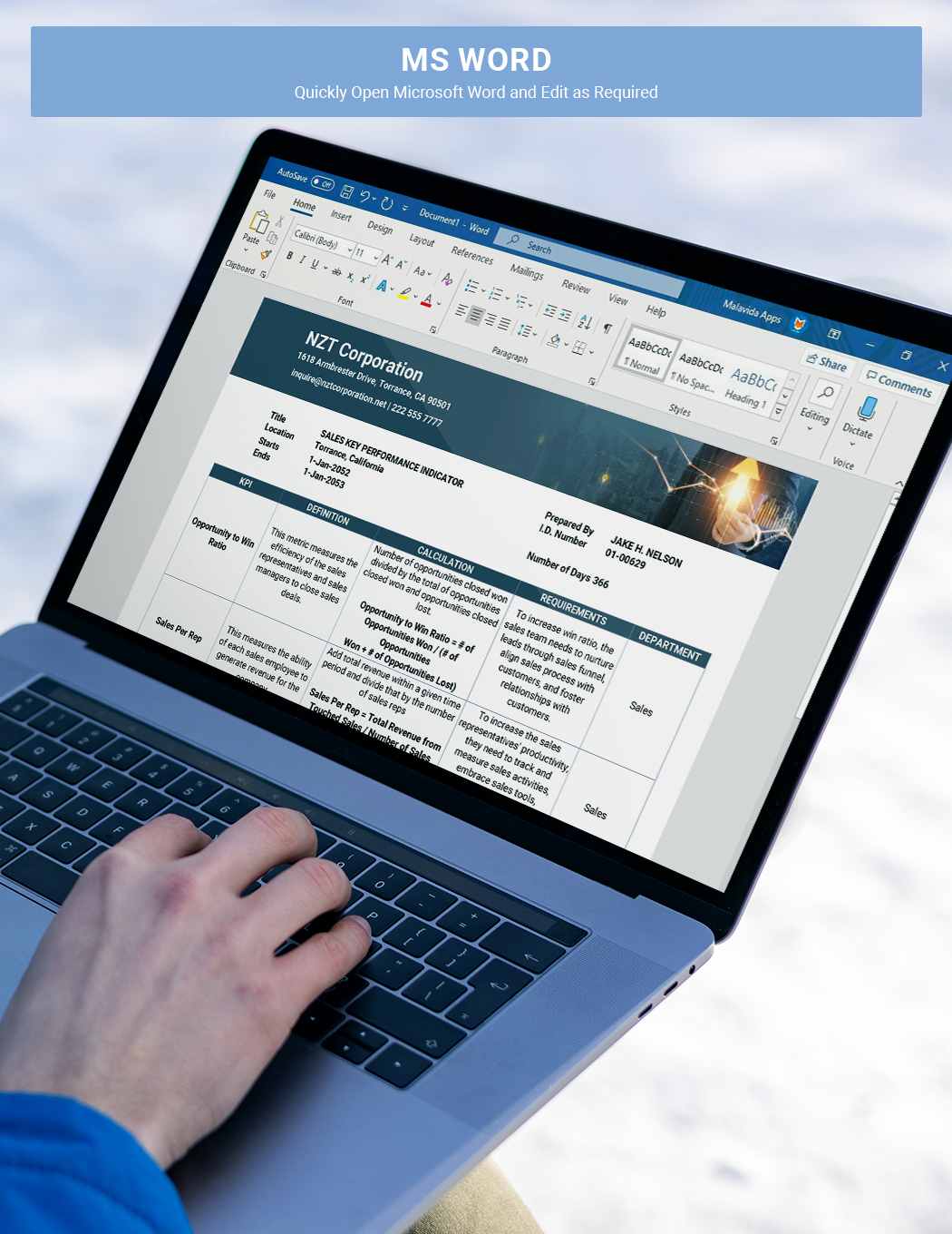 Sales KPI Template - Google Docs, Word | Template.net