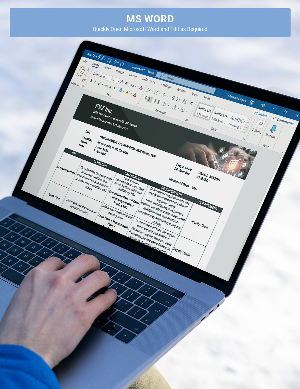 Procurement KPI Template - Google Docs, Word | Template.net