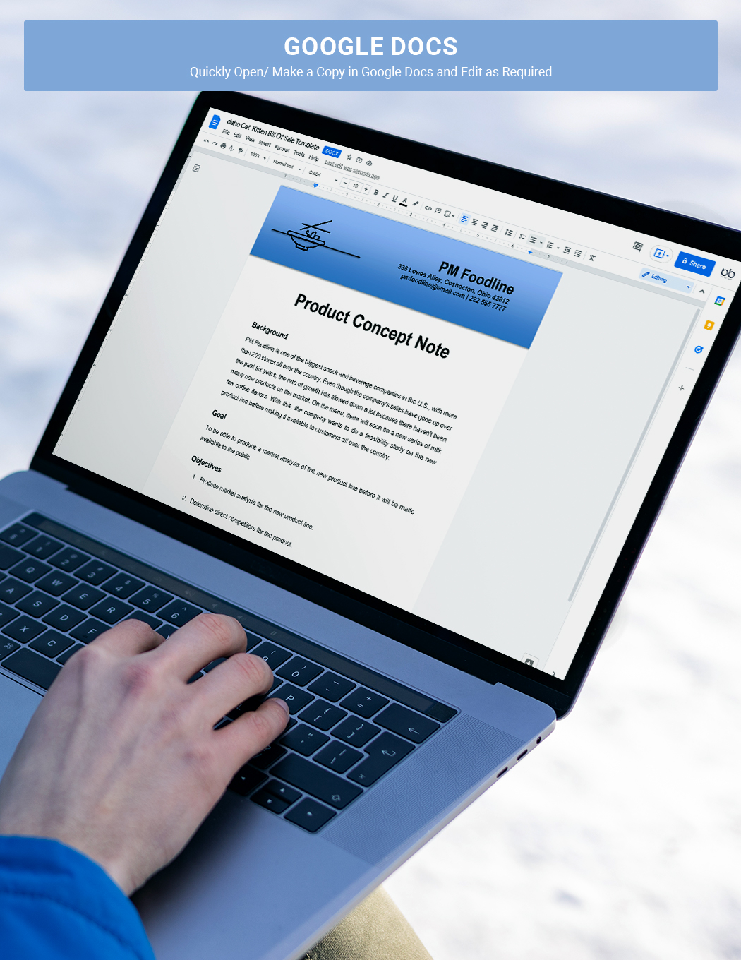 Product Concept Note Template - Google Docs, Word | Template.net