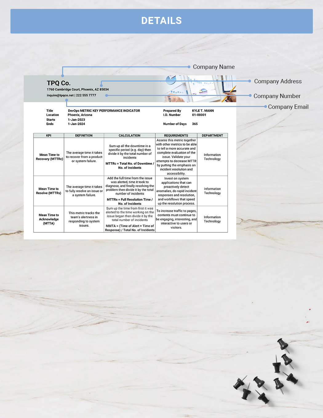 DevOps Metric KPI Template - Google Docs, Word | Template.net