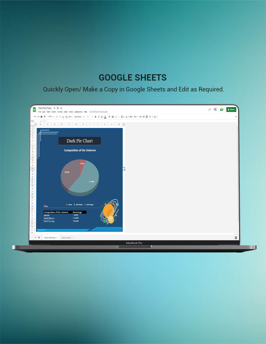 Dark Pie Chart - Google Sheets, Excel | Template.net Dark Pie Chart - Google Sheets, Excel | Template.net