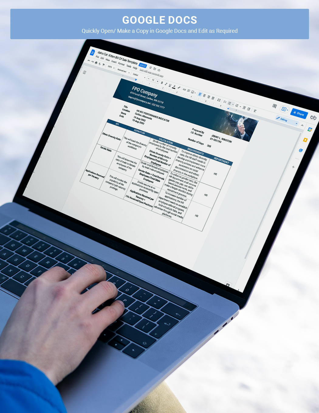 HR KPI Template - Google Docs, Word | Template.net