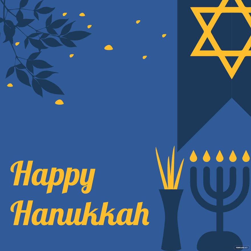 Free Hanukkah FB Post - EPS, Illustrator, JPG, PSD, PNG, SVG | Template.net