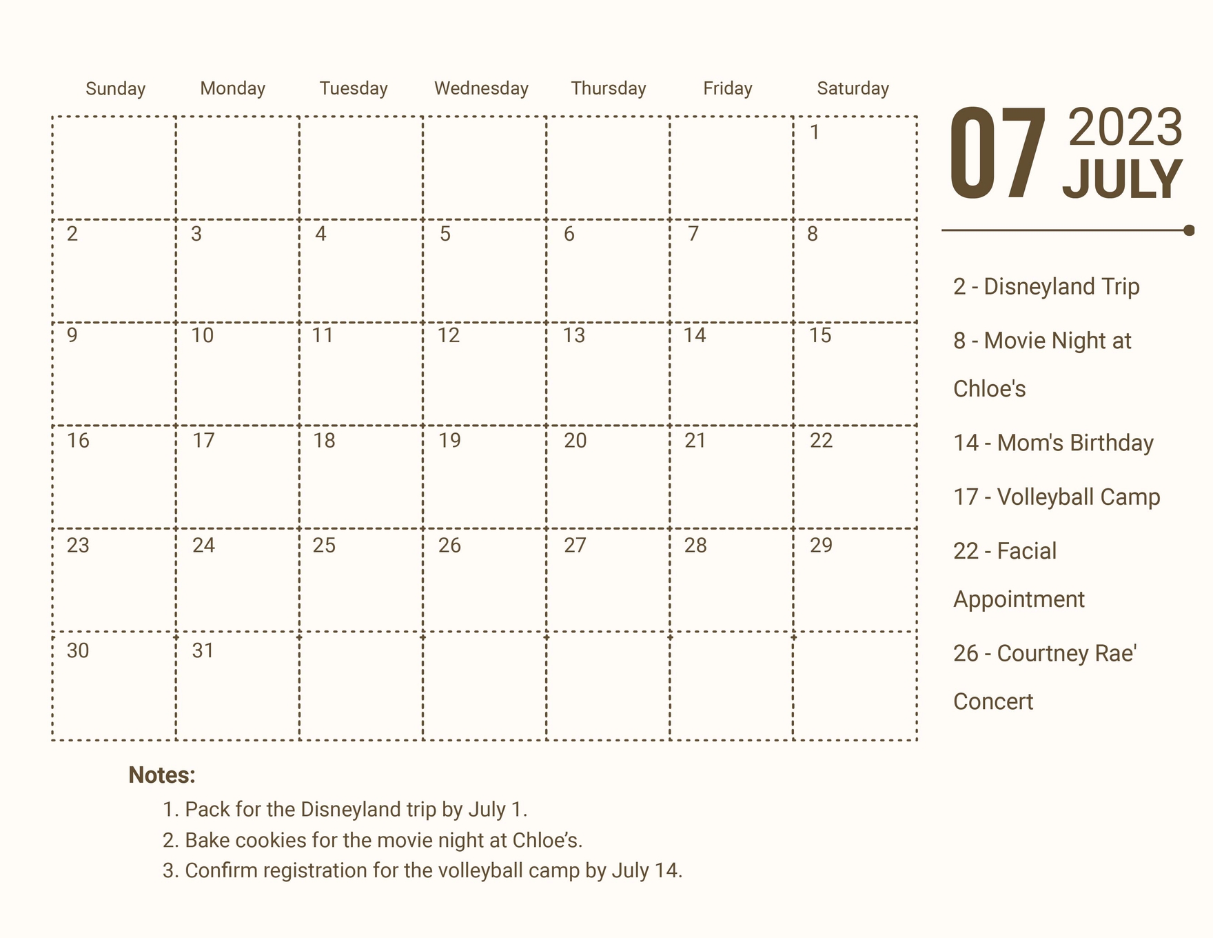 Free Printable July 2023 Monthly Calendar Template EPS Google Docs 