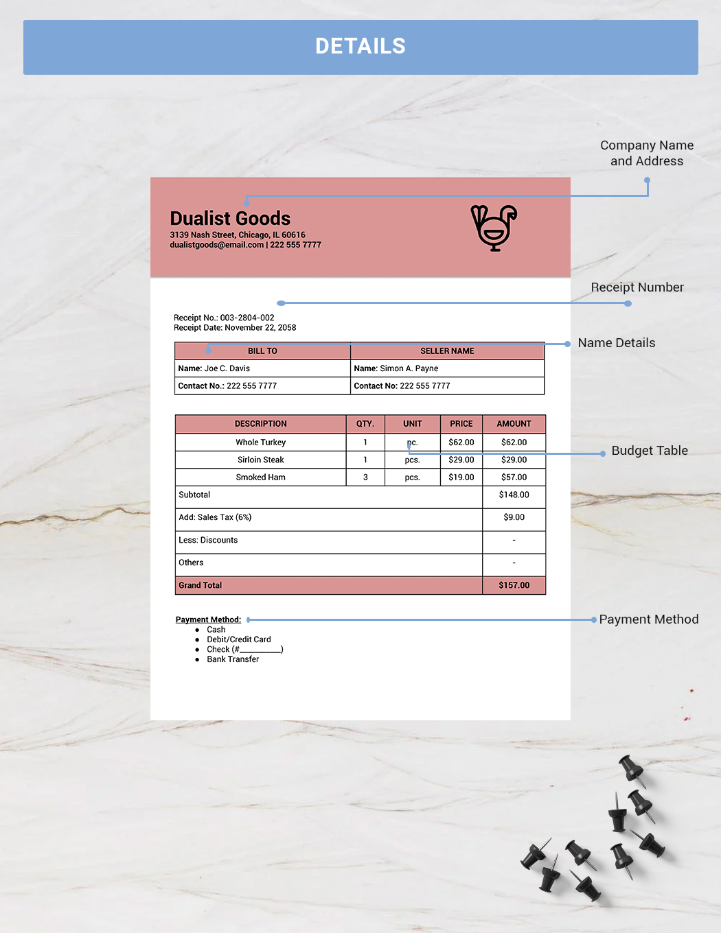 Food Receipt Book Template - Google Docs, Word | Template.net