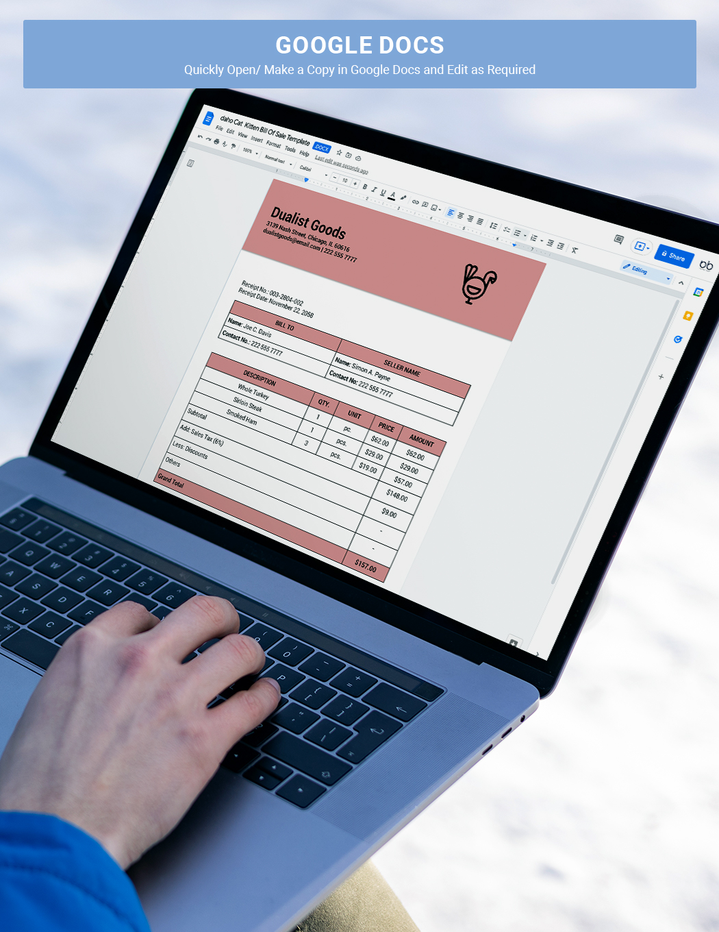 Food Receipt Book Template - Google Docs, Word | Template.net