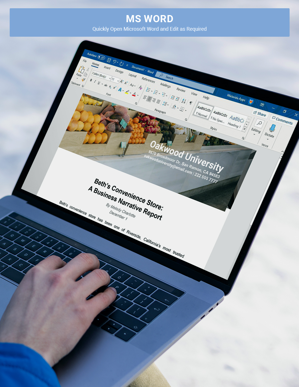 Business Narrative Report Template - Google Docs, Word | Template.net