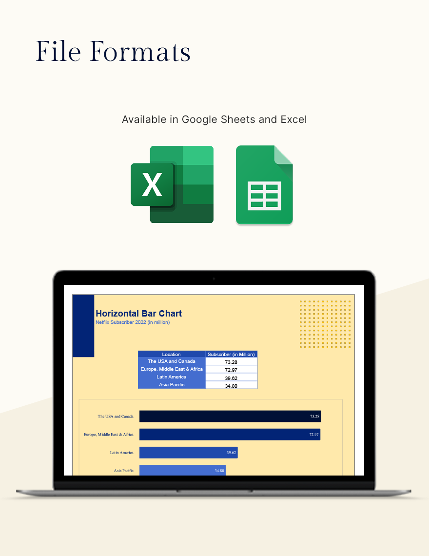 Horizontal Bar Chart - Google Sheets, Excel | Template.net Horizontal Bar Chart - Google Sheets, Excel | Template.net