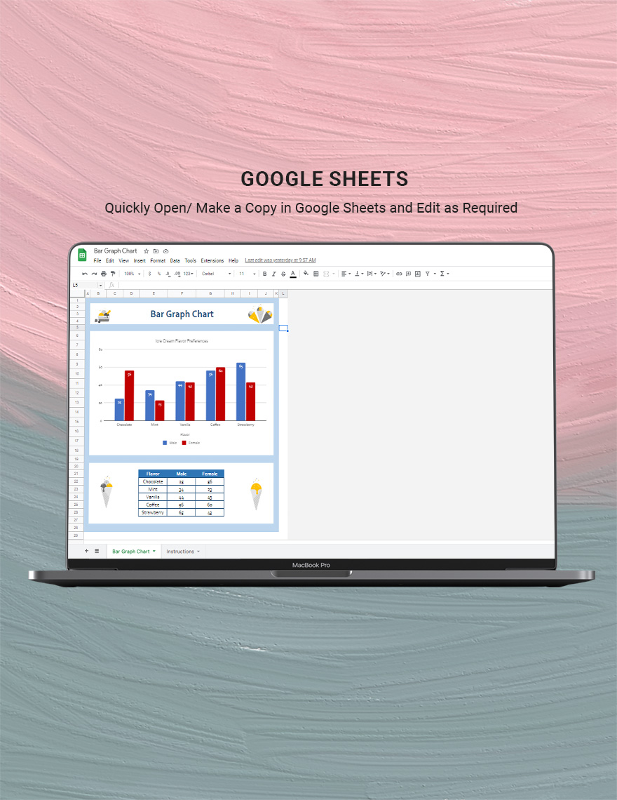 Bar Graph Chart - Google Sheets, Excel | Template.net