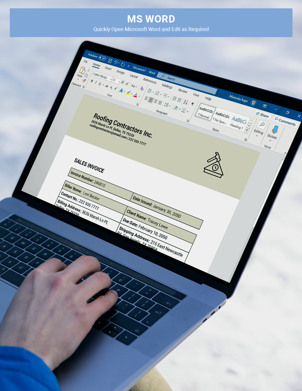 Contractor Invoice Book Template - Google Docs, Word | Template.net