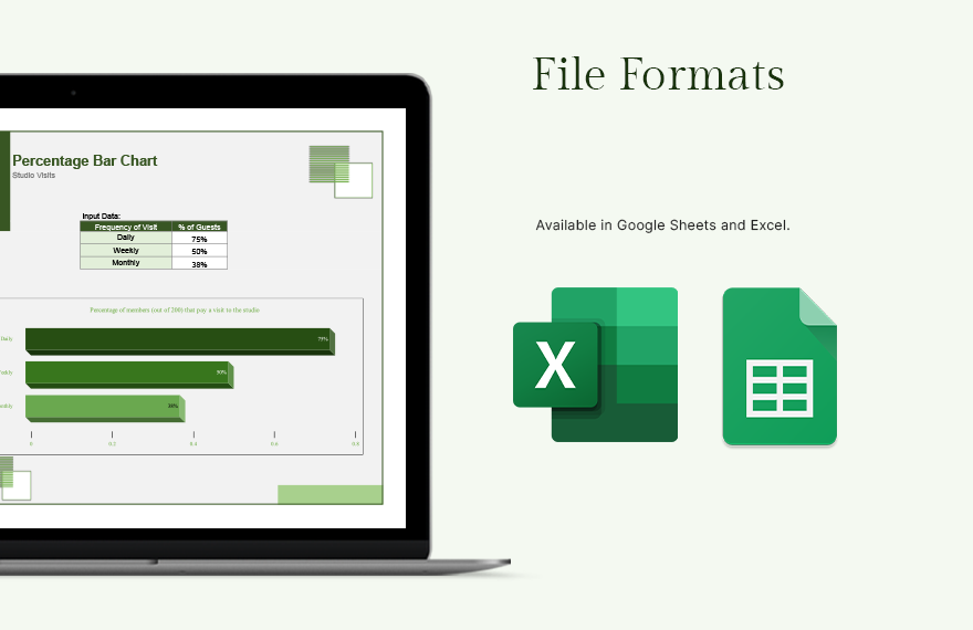 Percentage Bar Chart - Google Sheets, Excel | Template.net