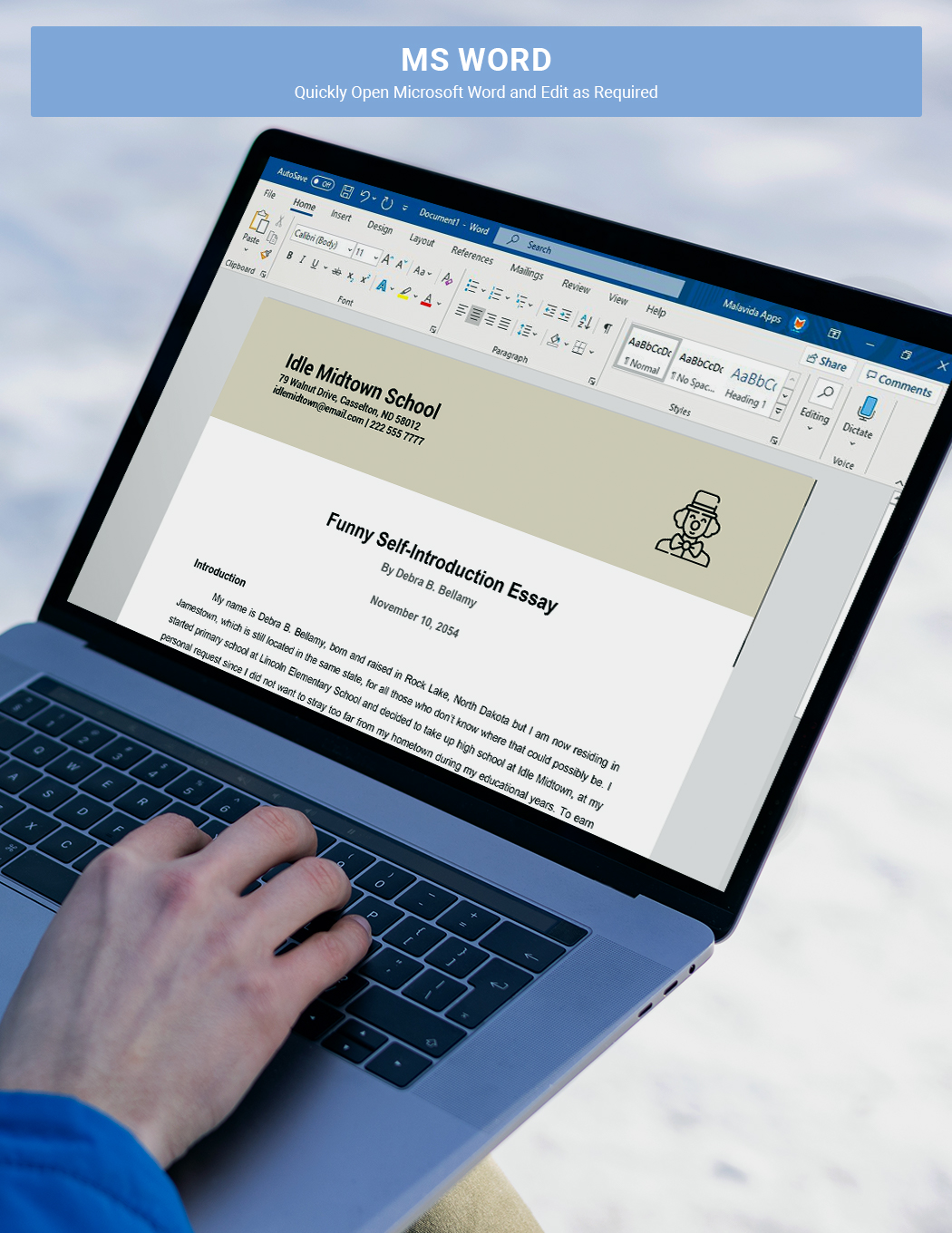 Free Free Funny Self Introduction Essay Template - Google Docs, Word ...