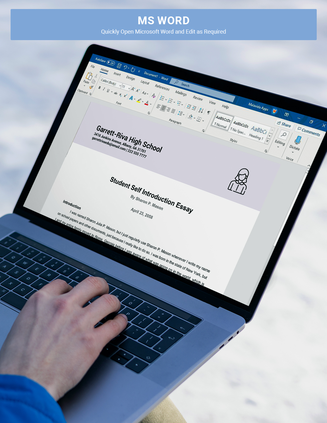 Student Self Introduction Essay Template - Google Docs, Word | Template.net