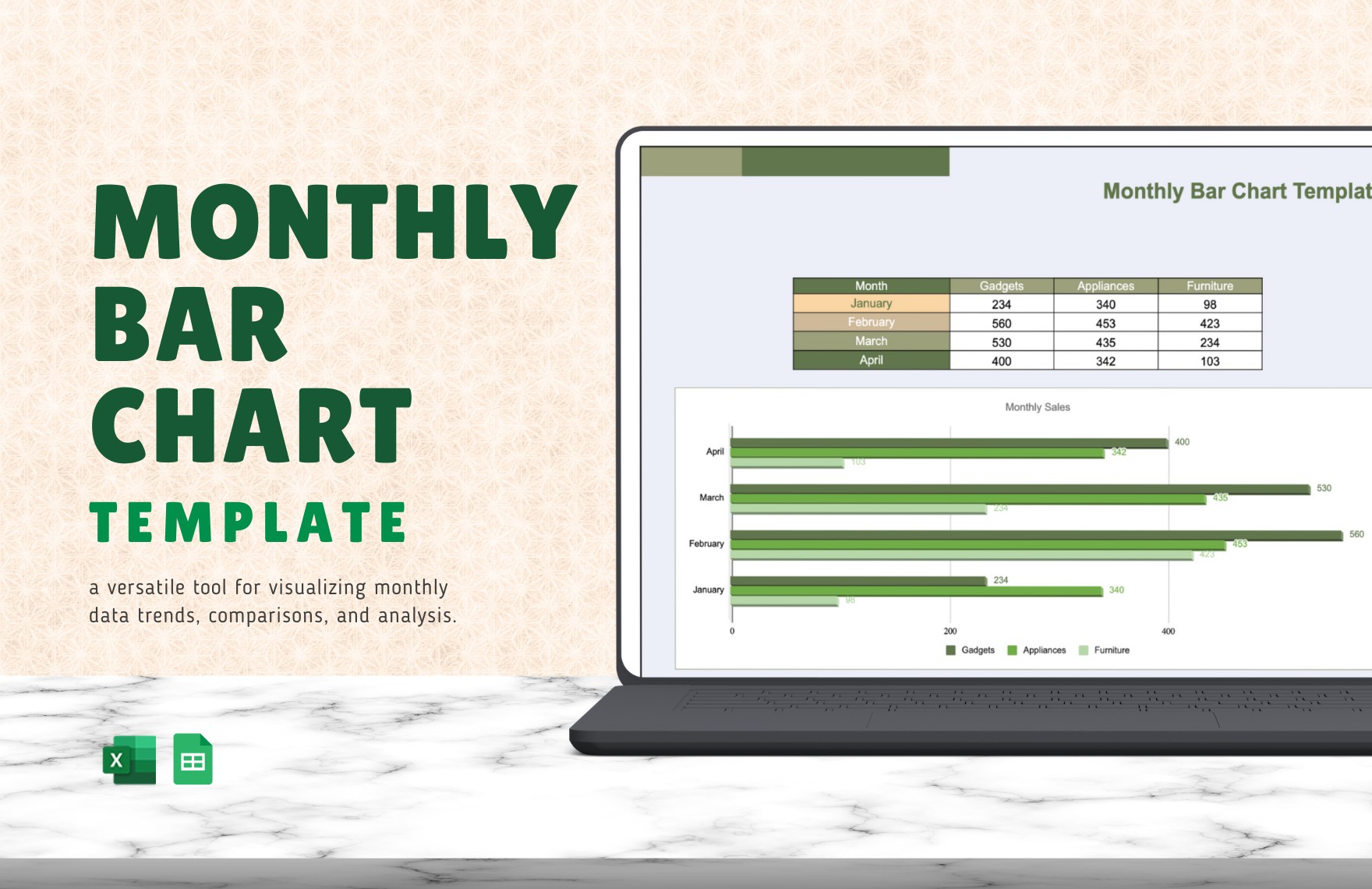 Editable Bar Chart Templates In Microsoft Excel To Download