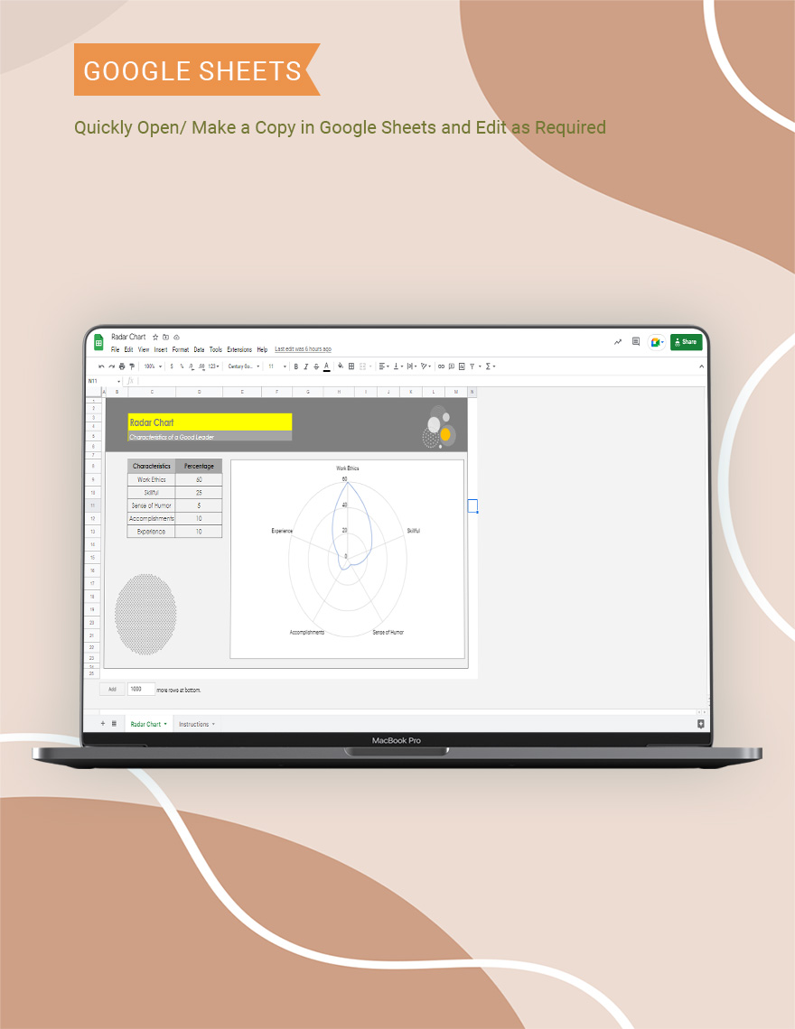 Radar Chart - Google Sheets, Excel | Template.net Radar Chart - Google Sheets, Excel | Template.net