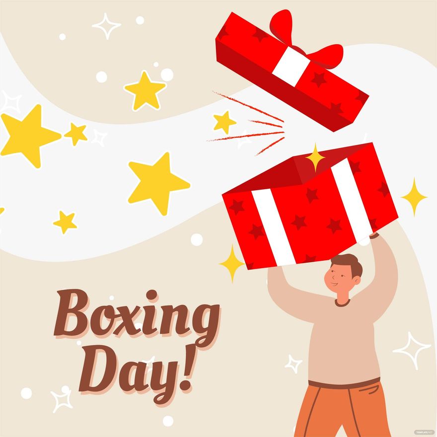 Happy Boxing Day Vector Template - Edit Online & Download Example ...