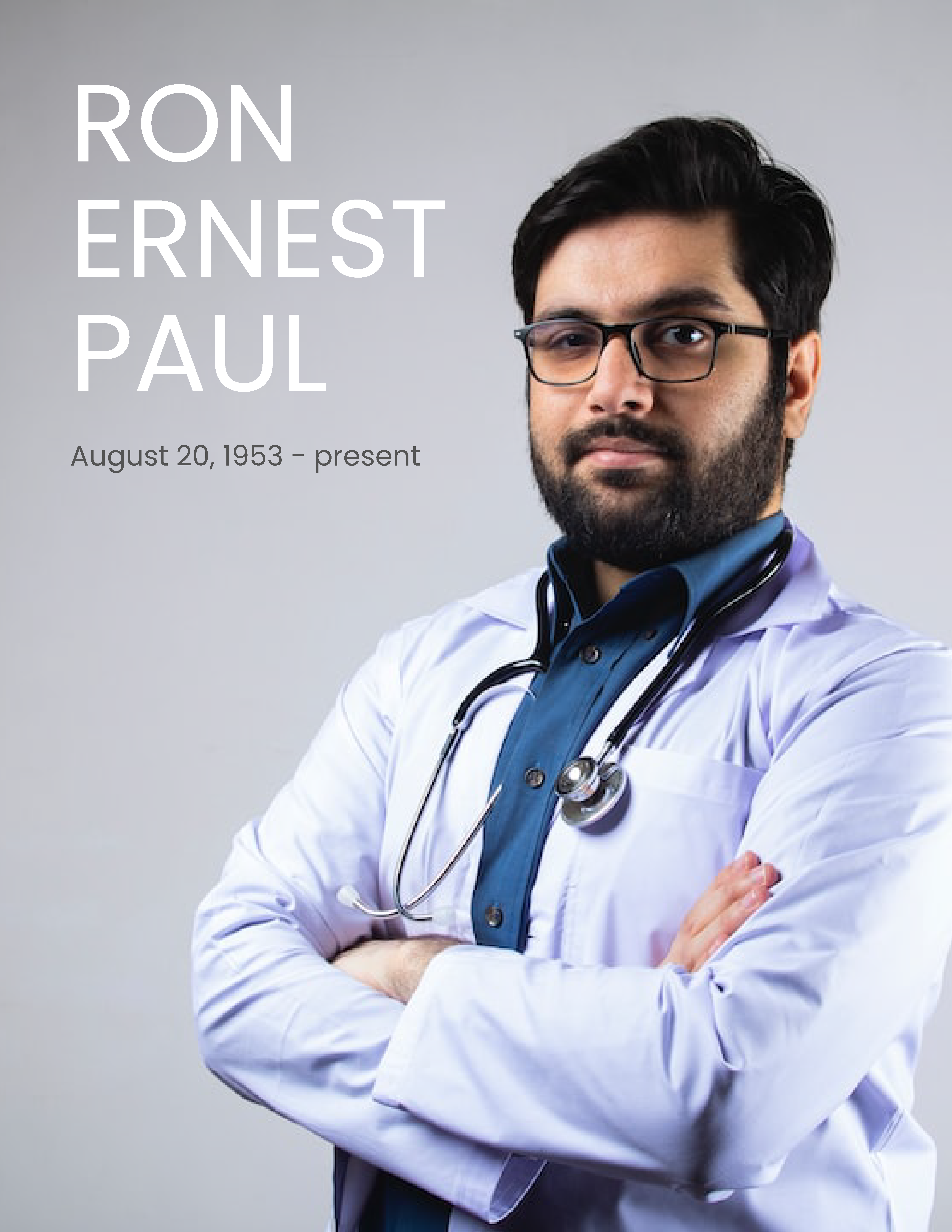 Doctor Biography Google Docs Word Apple Pages Template Doctor Biography Google Docs Word Apple Pages Template