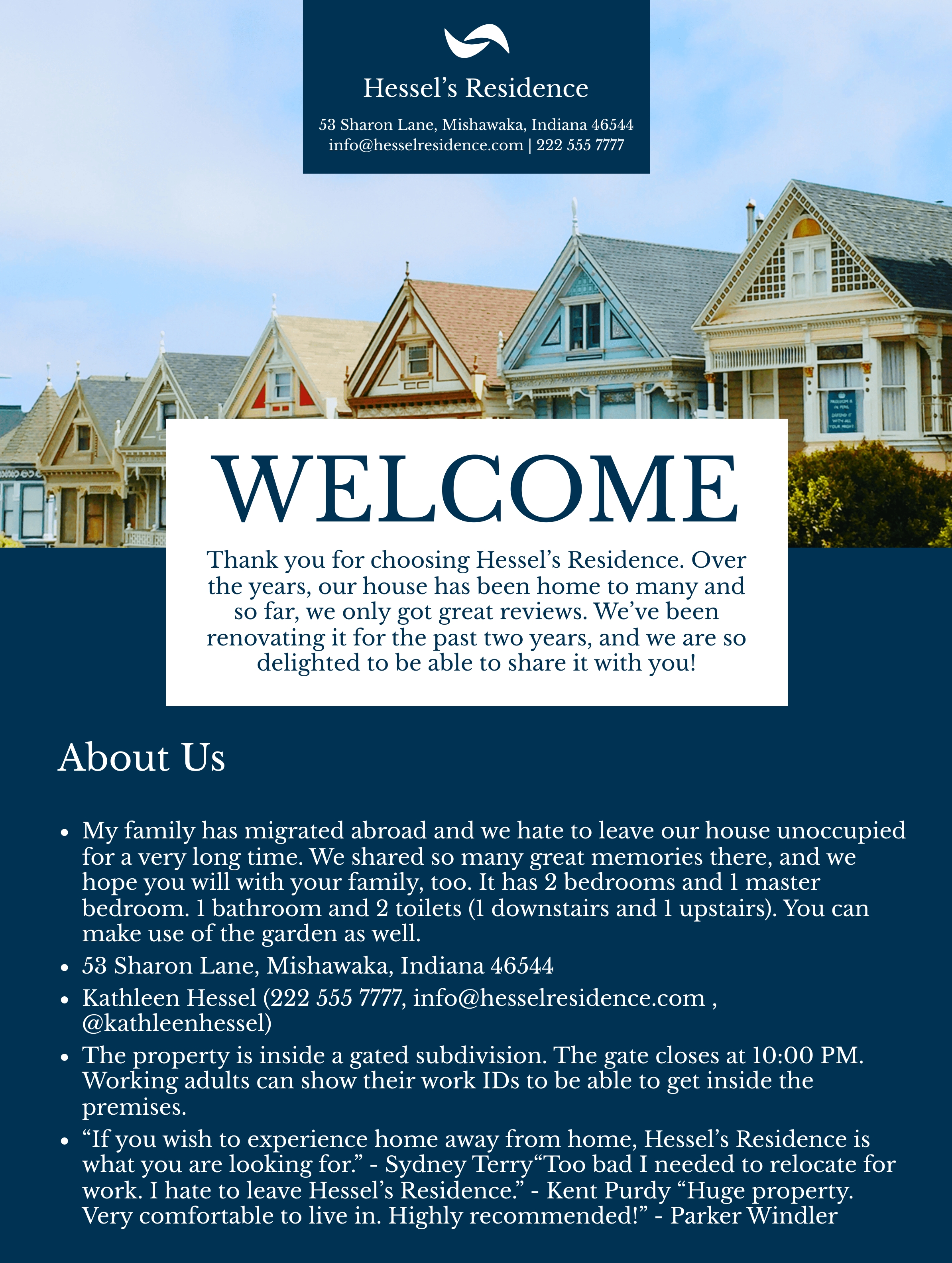 Landscape Airbnb Welcome Book - Download in Word, Google Docs ...