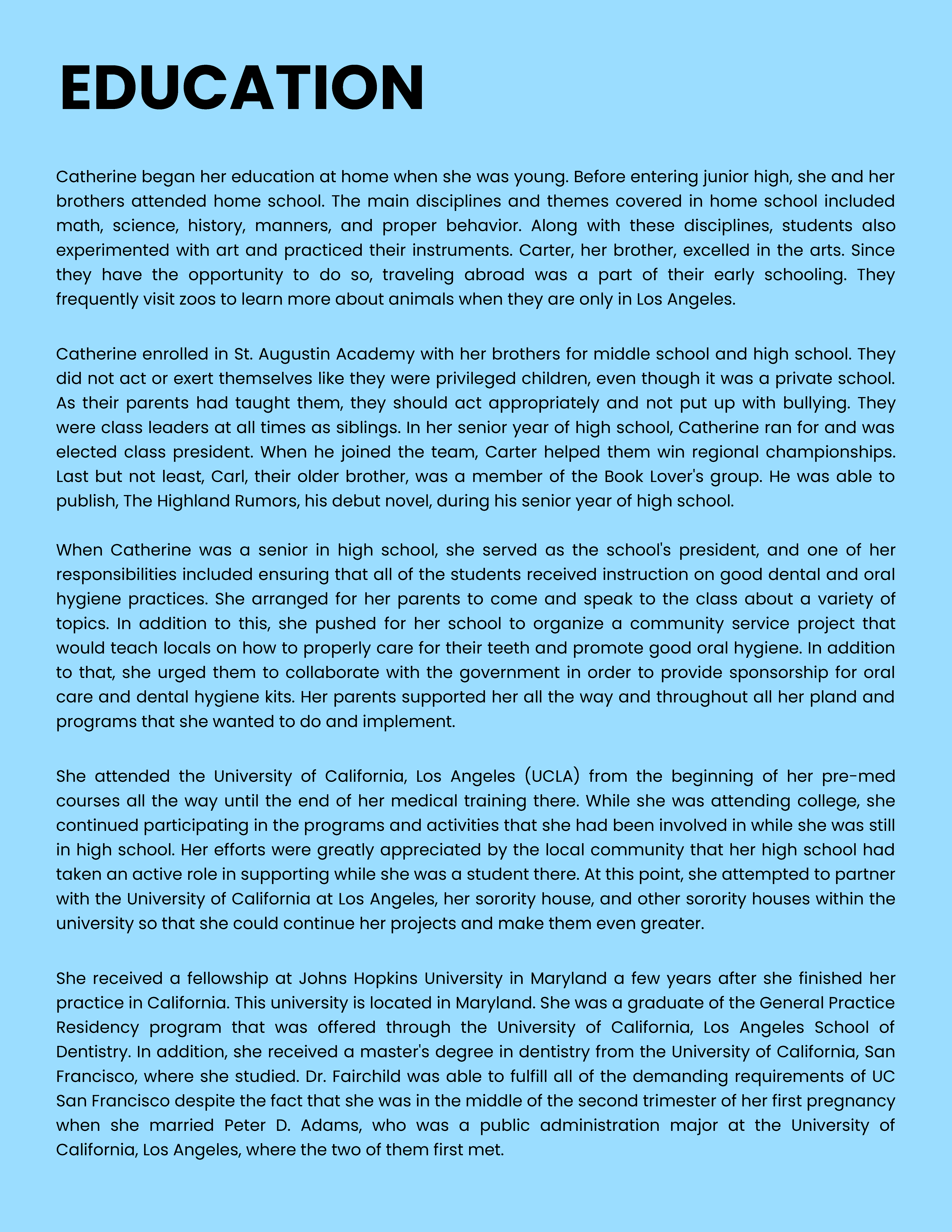 Dentist Biography - Google Docs, Word, Apple Pages | Template.net