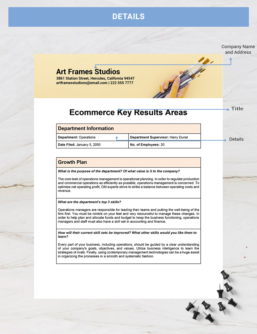 Ecommerce KRA Template - Google Docs, Word | Template.net