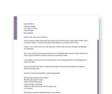 Free Formal Job Offer Letter Template in Microsoft Word, Apple Pages ...