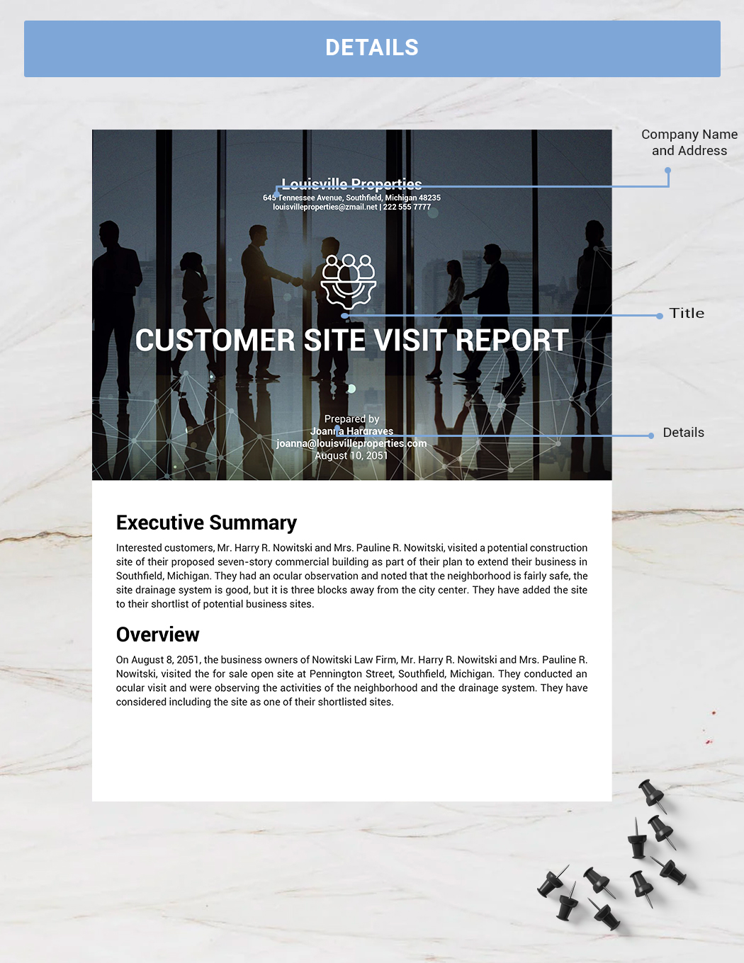 Customer Site Visit Report Template - Google Docs, Word | Template.net