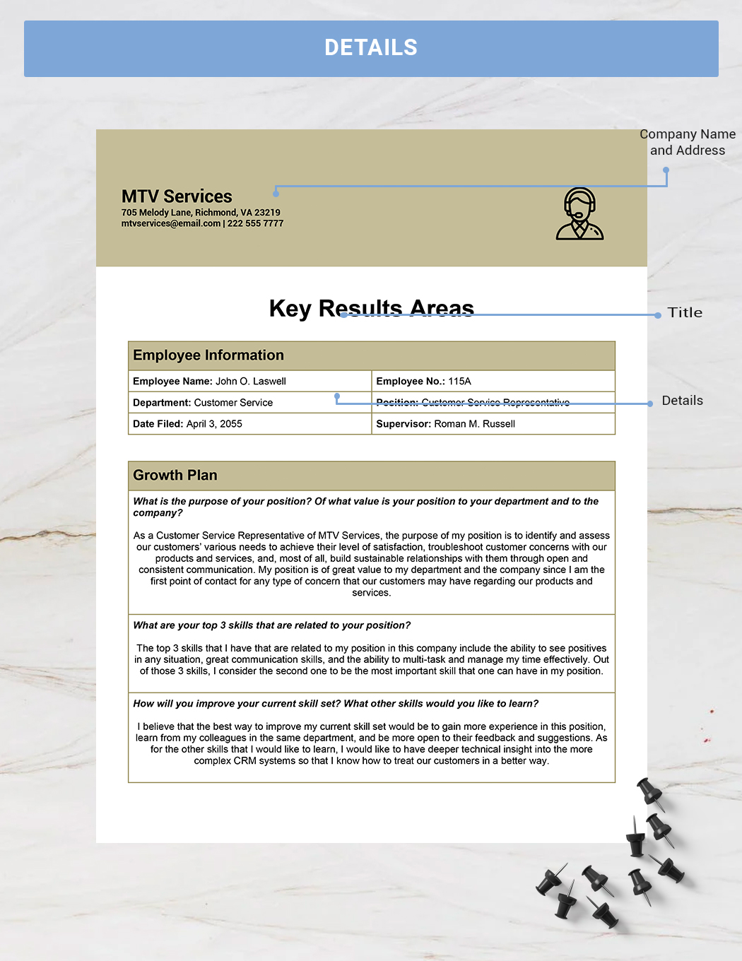 Customer Service KRA Template - Google Docs, Word | Template.net