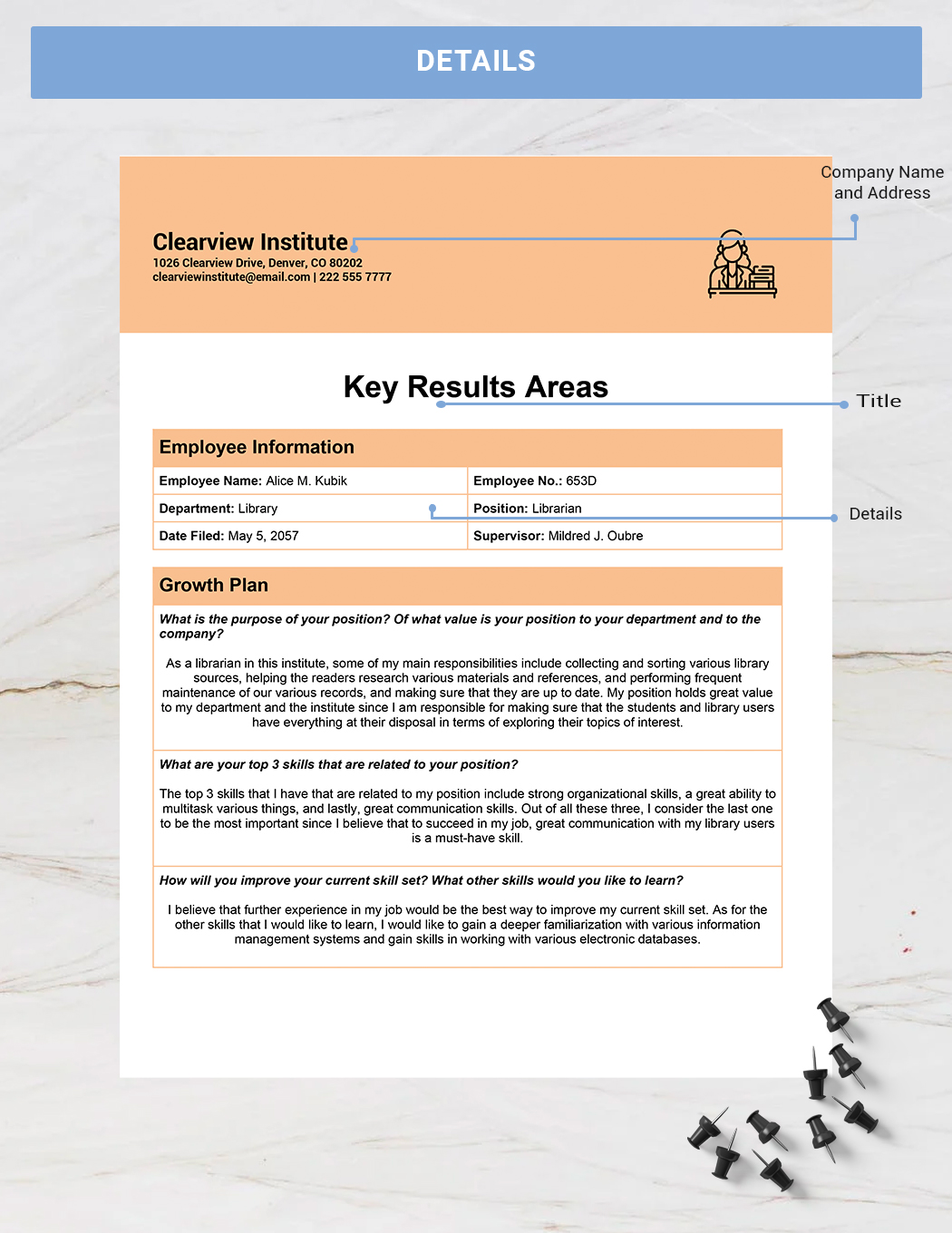 Library KRA Template - Google Docs, Word | Template.net