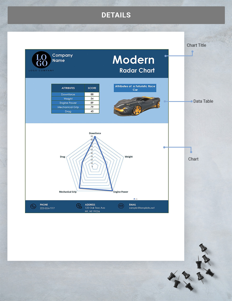 Free Modern Radar Chart - Google Sheets, Excel | Template.net