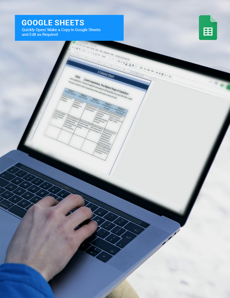 5 Column Chart - Google Sheets, Excel | Template.net