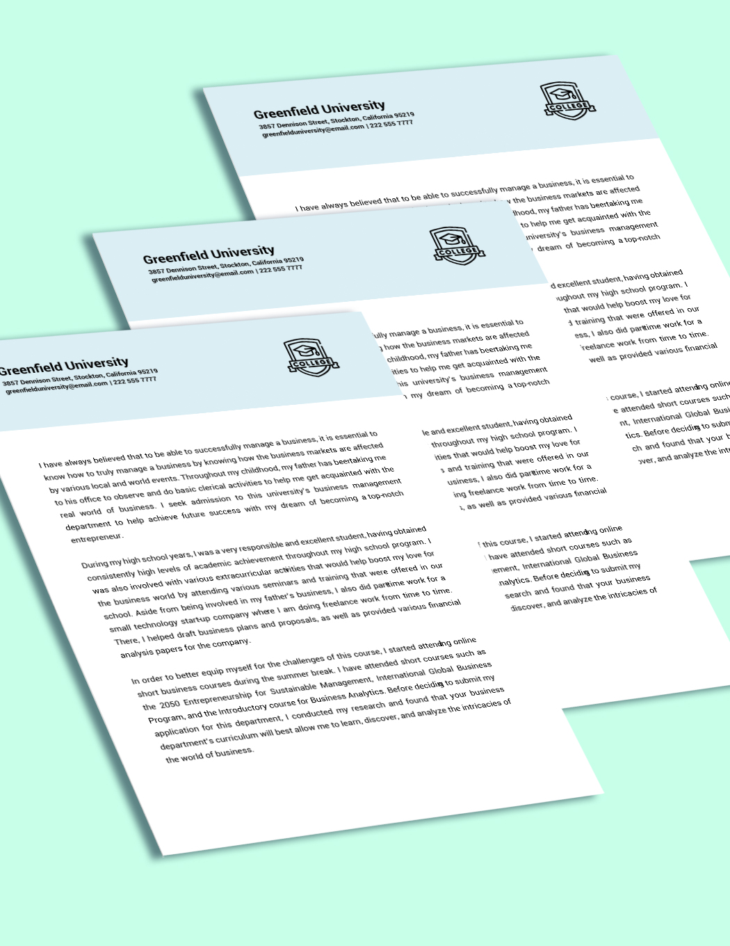 College Statement Of Purpose Template Google Docs Word Template