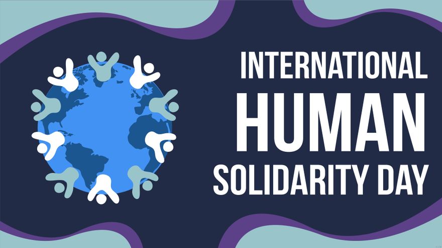 Free International Human Solidarity Day Flyer Background - Download in ...