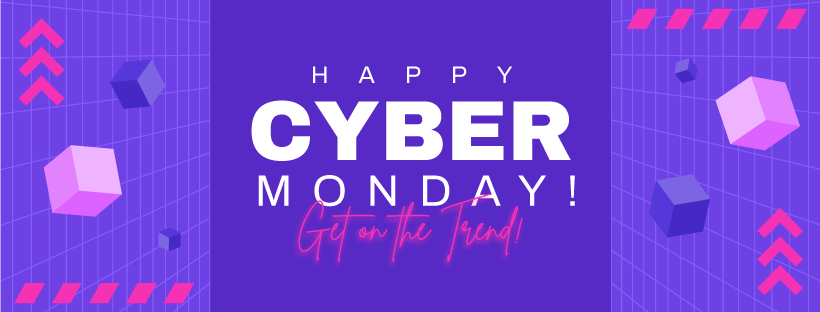 Cyber Monday Website Banner - Download in Illustrator, PSD, EPS, SVG ...