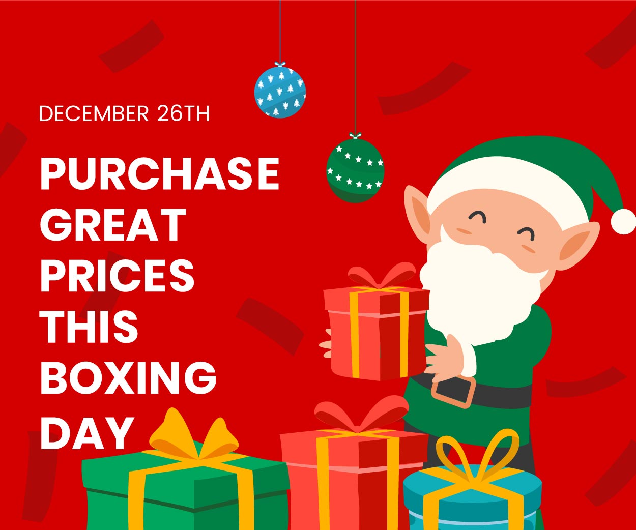 Boxing Day Linkedin Banner - Download in Illustrator, PSD, EPS, SVG ...