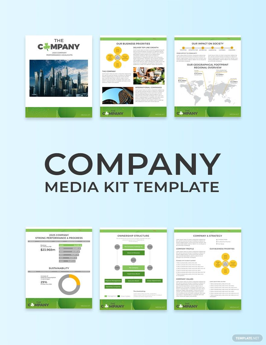 Magazine Advertising Media Kit Template - Illustrator, Word, Apple ...