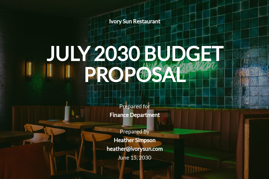 Commercial Construction Budget Template
