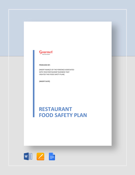 Restaurant Food Safety Checklist Template Download 131 Checklists In 
