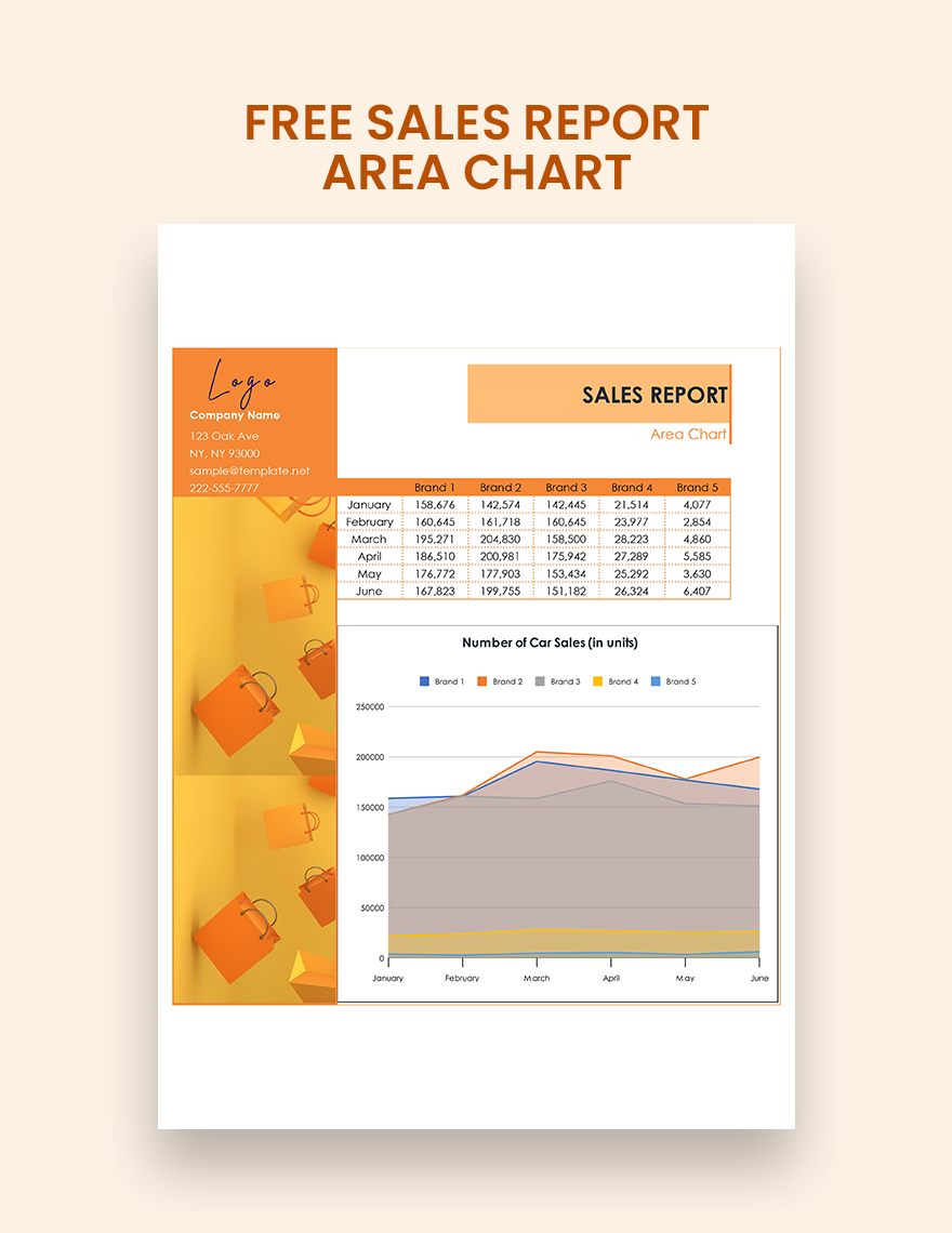 Area Chart - Google Sheets, Excel | Template.net