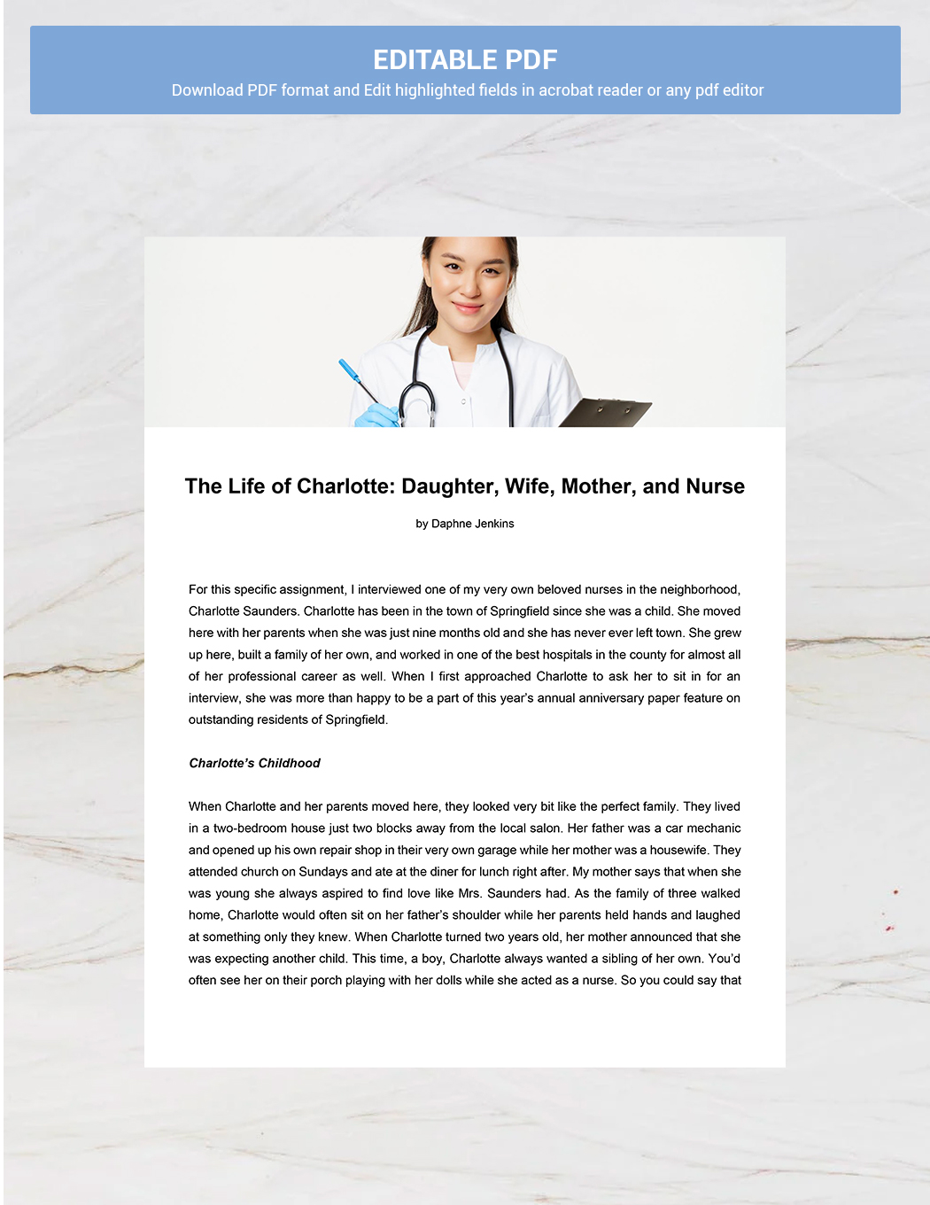 Nursing Interview Essay Template - Google Docs, Word, PDF | Template.net