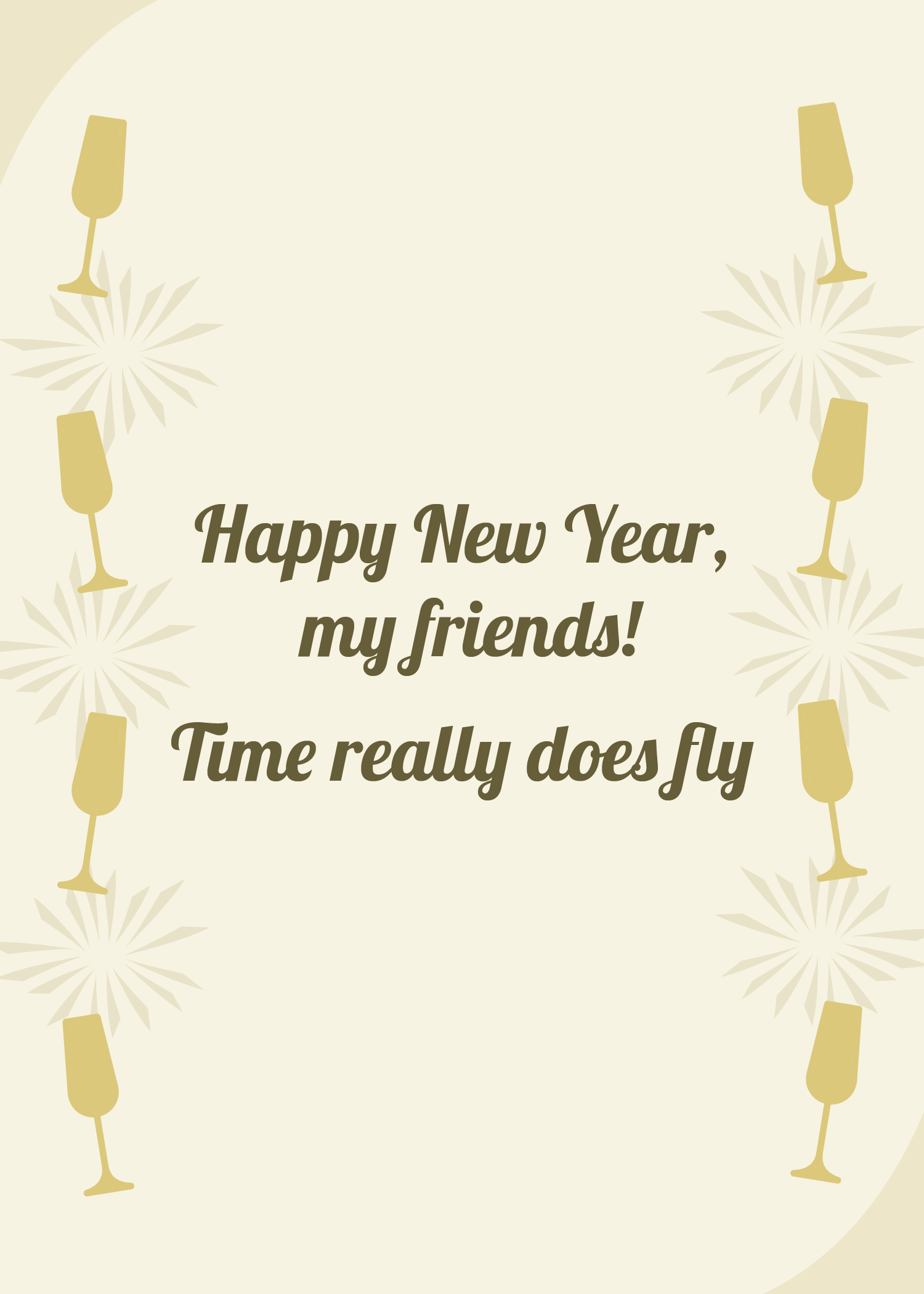 New Year's Eve Card - EPS, Google Docs, Illustrator, JPG, Word, Apple ...
