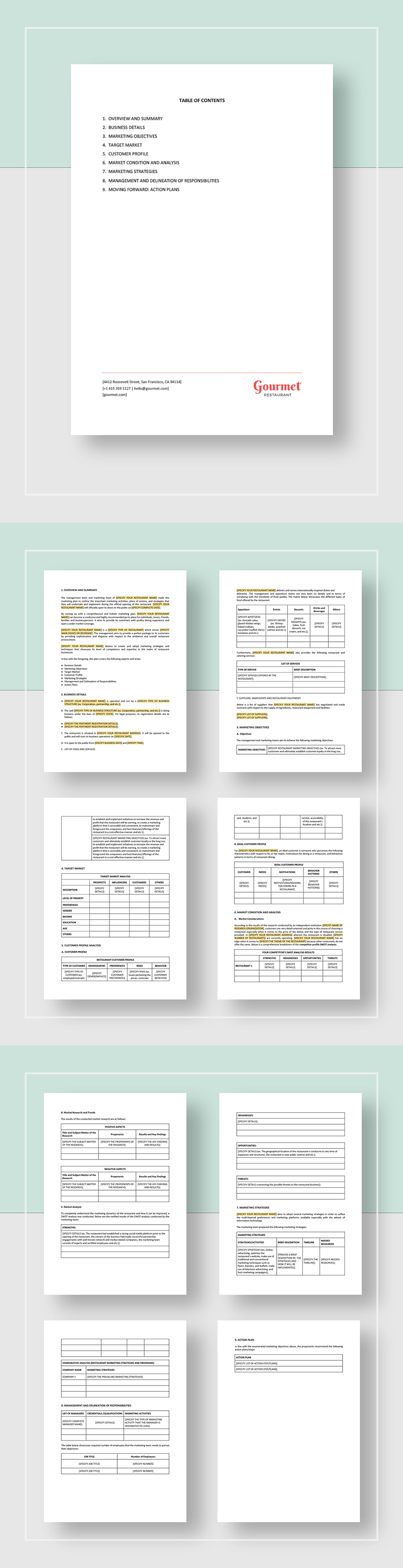 Opening Marketing Plan Template - Google Docs, Word, Apple Pages ...