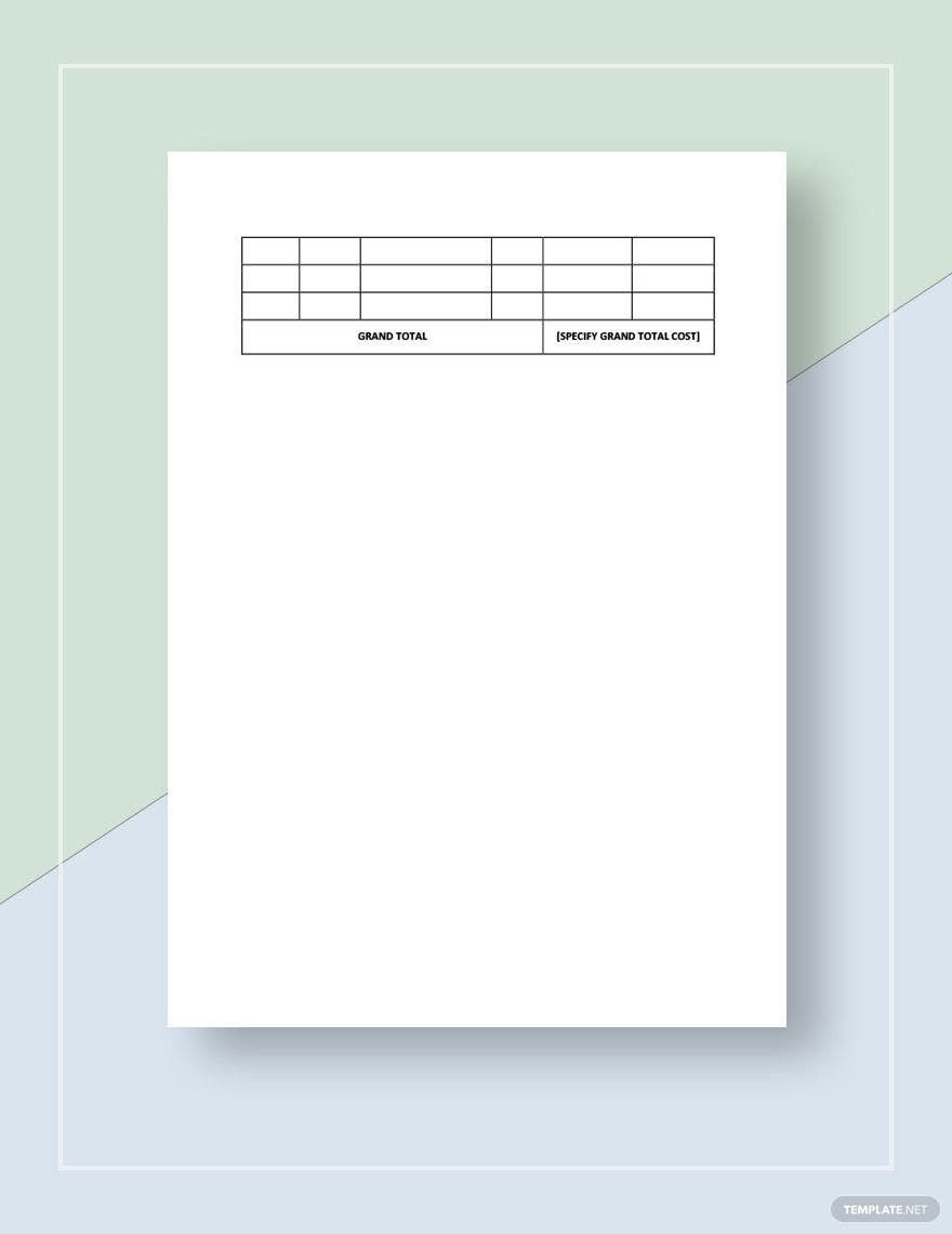 Price Quote Template - Google Docs, Word, Apple Pages | Template.net