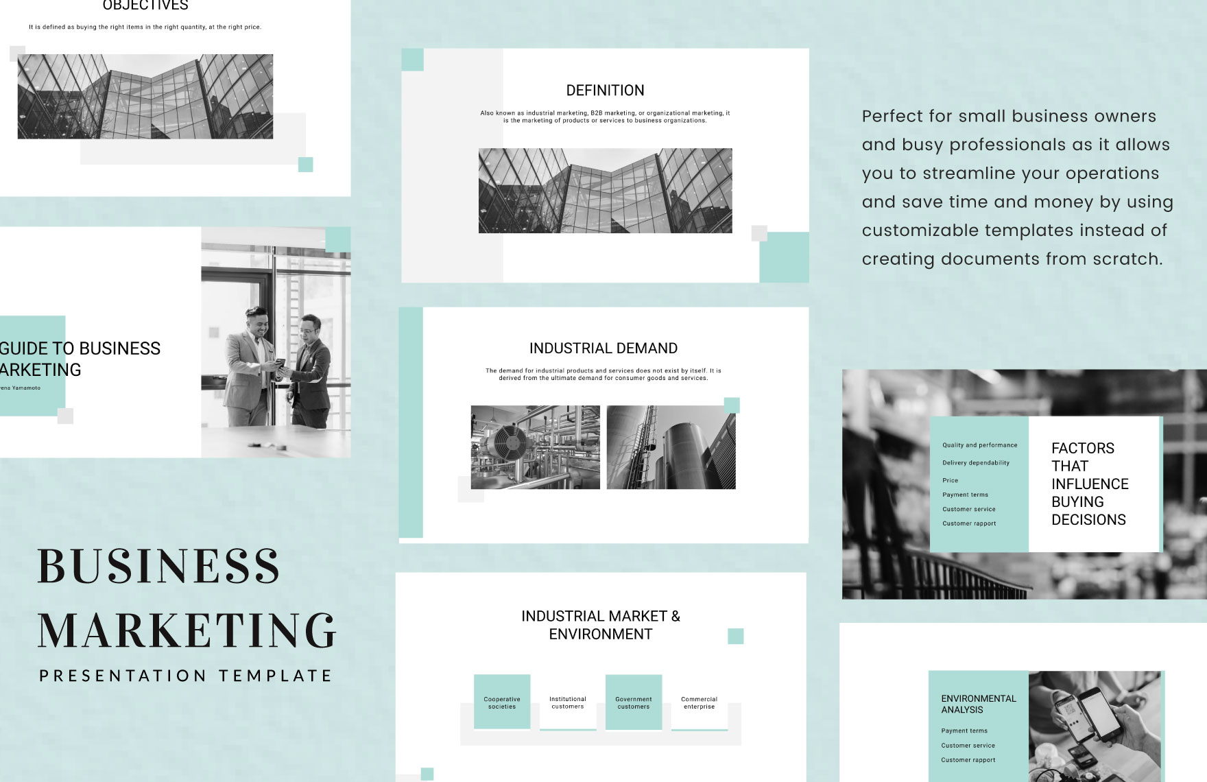 Business Marketing Presentation Template Download In PDF PowerPoint 