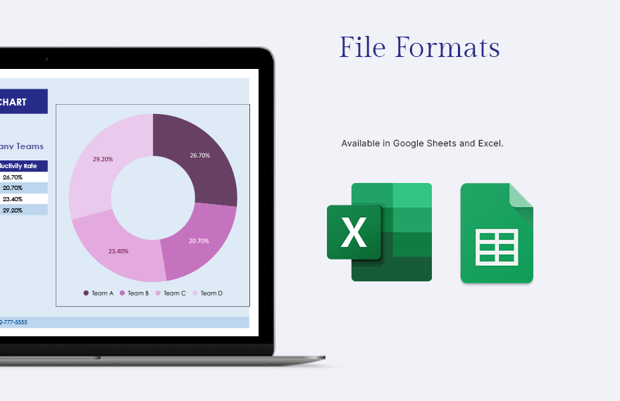 Minimalist Donuts Chart - Google Sheets, Excel | Template.net