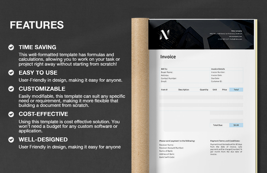 Customer Invoice Template - Download in Word, Google Docs, Excel ...