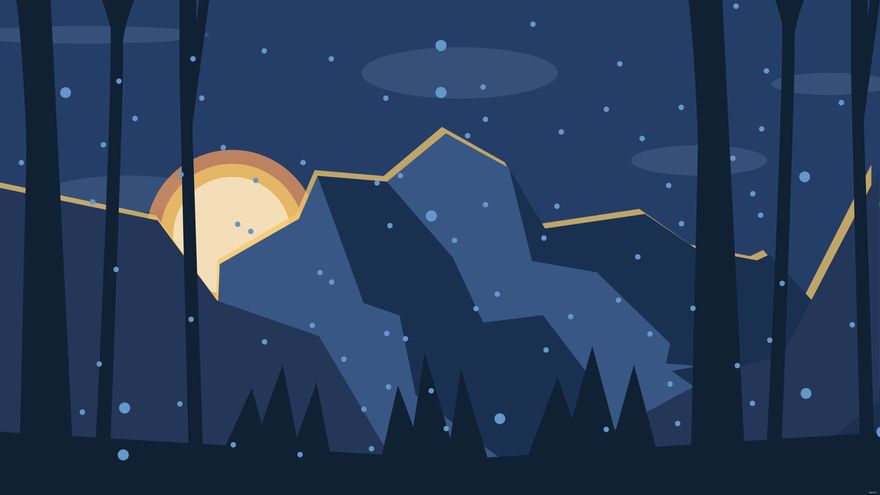 Winter Solstice Design Background - EPS, Illustrator, JPG, PSD, PNG ...